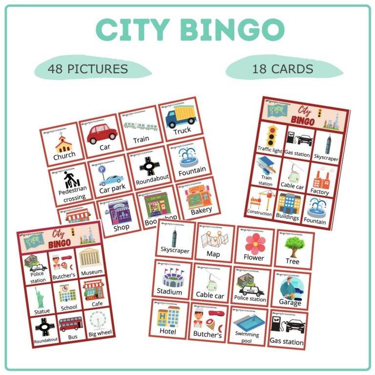 City Bingo - MyPurpleClassroom