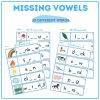 Missing Vowels Spelling Game - MyPurpleClassroom