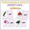 Vegetables & Fruits Memory Game - MyPurpleClassroom
