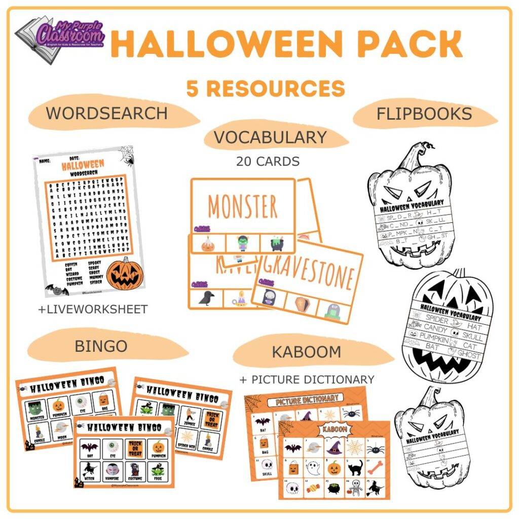 Halloween Pack – 5 Resources - MyPurpleClassroom