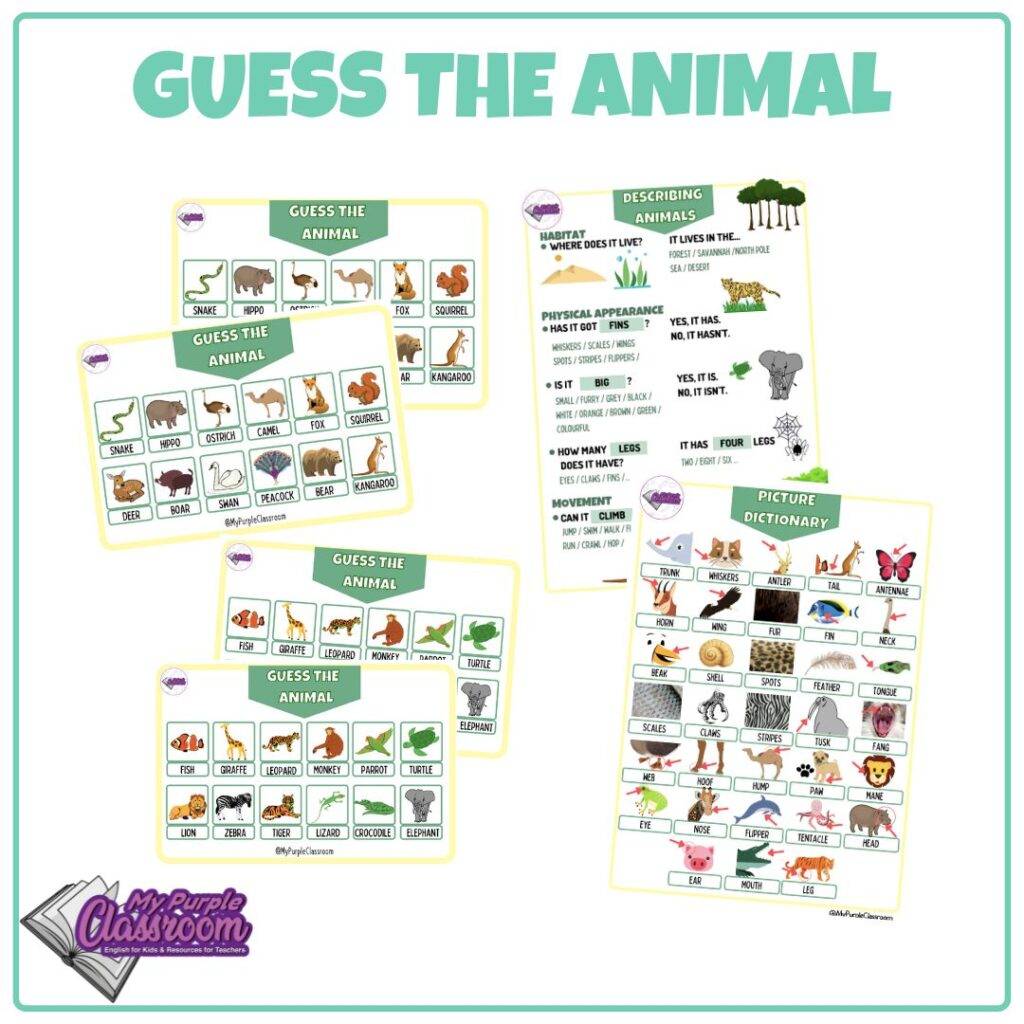 Guess the animal - MyPurpleClassroom